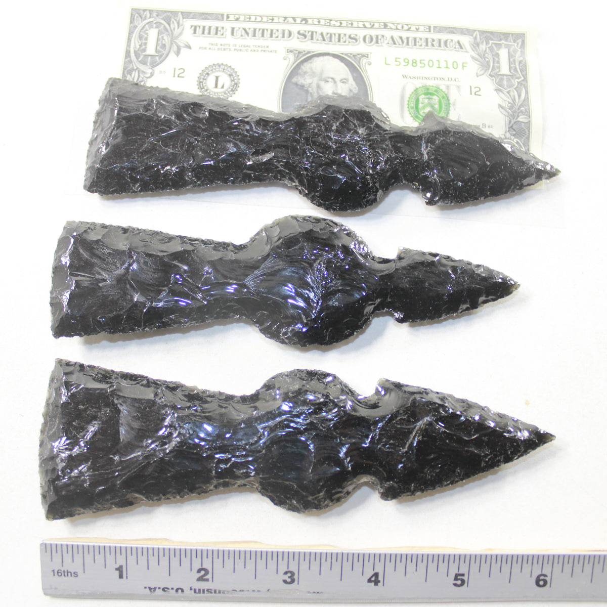 3 Obsidian Ornamental Tomahawk Heads #0842 Ax Axe Hatchet – Primitive ...