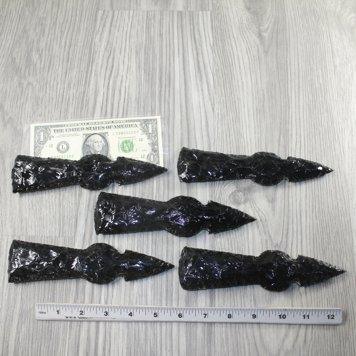 5 Obsidian Ornamental Tomahawk Heads #3544 Ax Axe Hatchet – Primitive ...